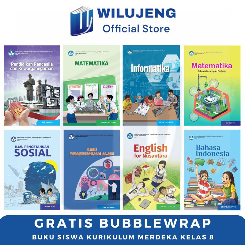 Jual Buku Paket Siswa Kurikulum Merdeka Kelas 8 / VIII SMP - Full Colour | Shopee Indonesia
