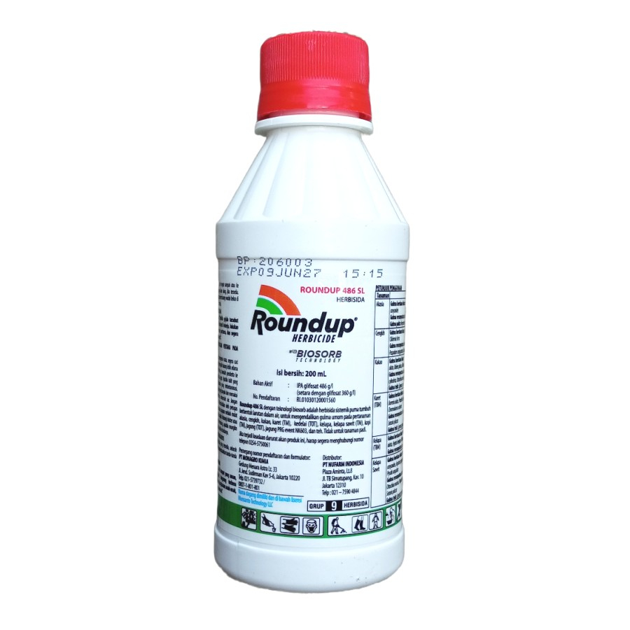 Jual Round Up 486SL (200 ml) Nufarm Herbisida | Shopee Indonesia