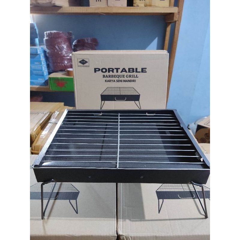 Jual Barbeque Grill Alat Panggangan Portable Mini Pemanggang Lipat Sate ...
