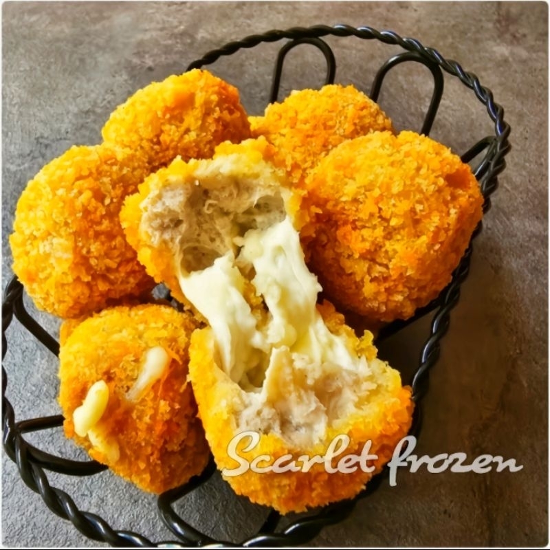 Jual Premium Chicken Cheese Ball Bola Ayam Keju Mozzarella Cheesy ...
