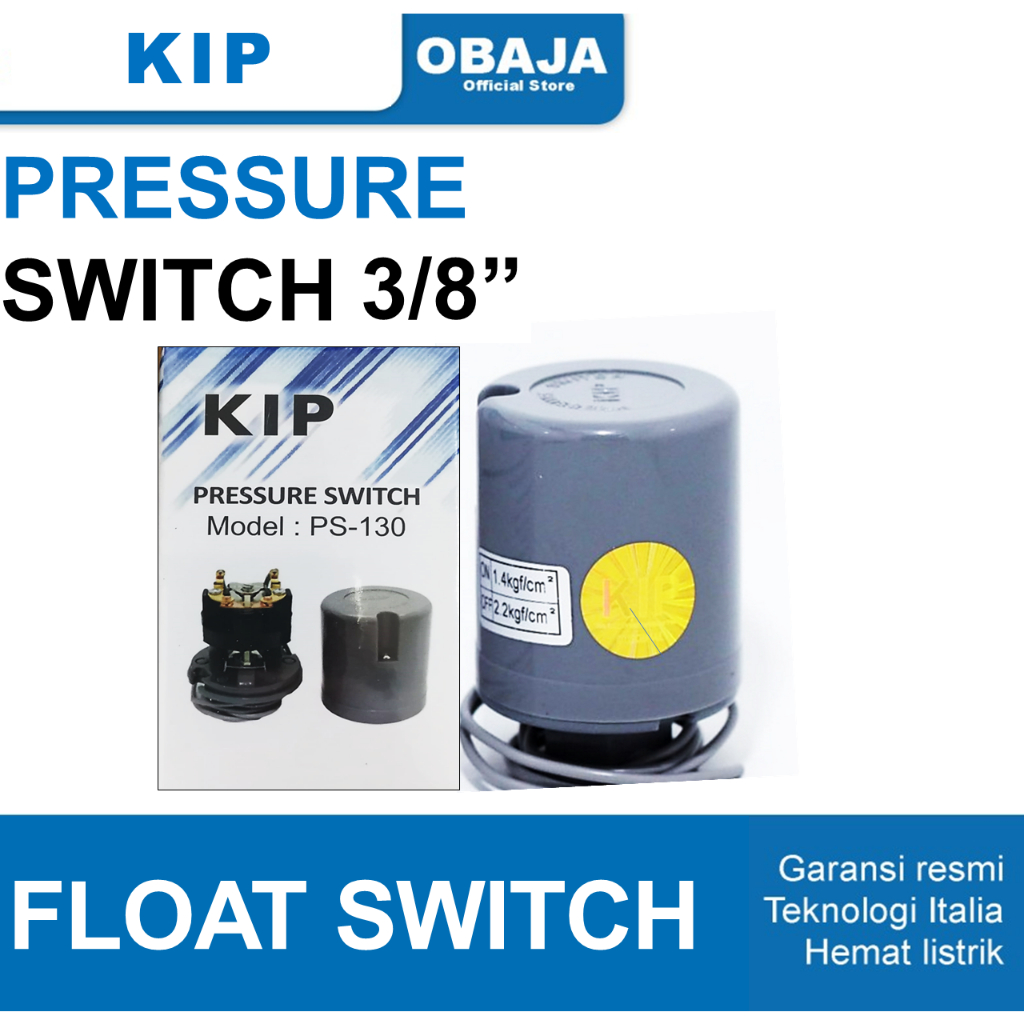 Jual KIP OTOMATIS POMPA PS-130 KIP 3/8"/PRESSURE SWITCH POMPA 3/8" KIP ...