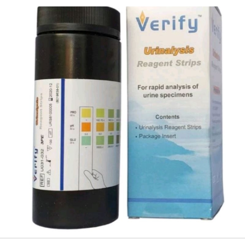 Jual Verify 3 parameter urinalysis reagen strip | Shopee Indonesia