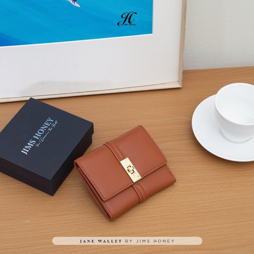 Jual Jane Wallet JIMS HONEY ORI Dompet Lipat Cewek Simple Minimalis (include box) | Shopee Indonesia