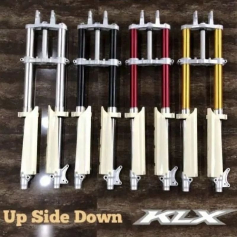 Jual Shock Upside Down Depan Klx 150 Aluminium Cnc USD Shockbreaker Up Side Down KLX | Shopee ...