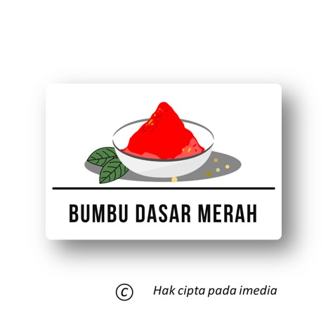 Jual Stiker Toples Bumbu | Stiker Label Bumbu Dapur | Stiker Bumbu ...