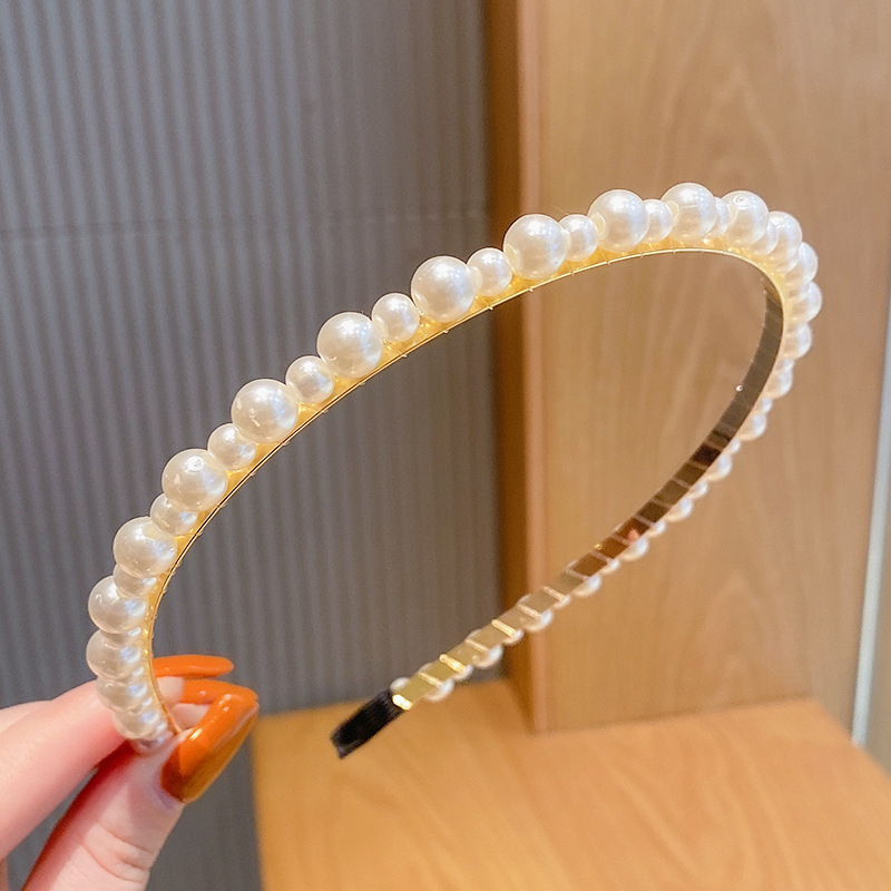 Jual Bando Mutiara Korea Bando Rambut Hairband Pearl Motif Bervariasi ...