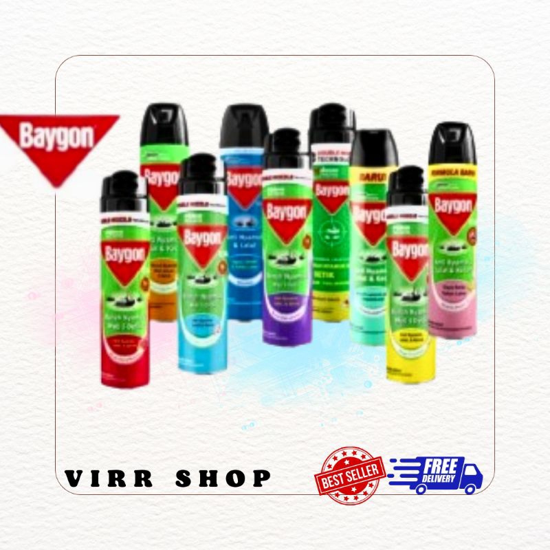 Jual Obat Nyamuk BAYGON HIT Aerosol 600+75ml | Shopee Indonesia