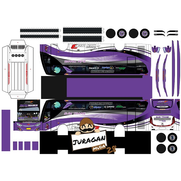 Jual DIY Miniatur Bus SJM Ratu Maher Papercraft | Shopee Indonesia