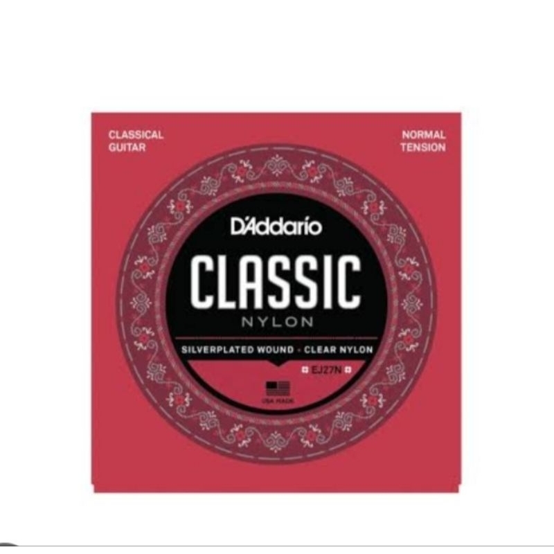Jual Senar Gitar nylon nilon classic klasik d'addario daddario EJ27N ...