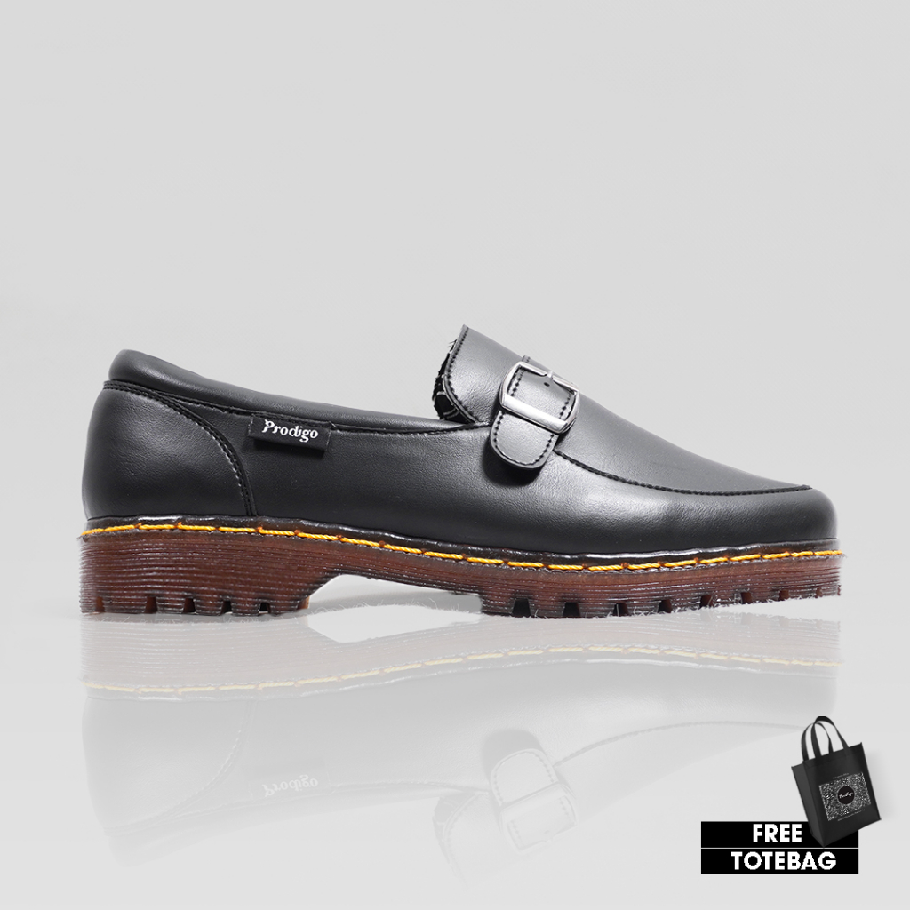 Jual Prodigo * Sepatu Formal Unisex Belida Black | Sepatu slip on ...