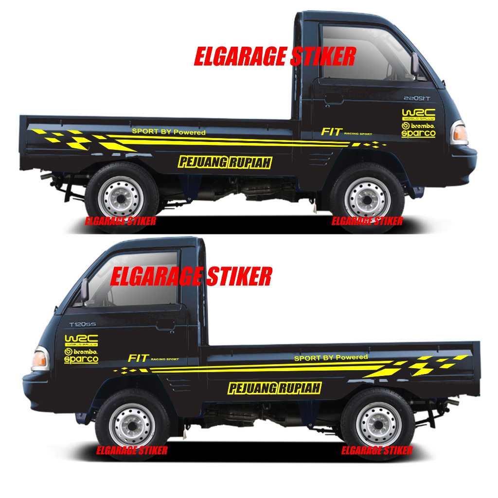 Jual Stiker mobil pickup colt t120ss stiker cutting variasi striping ...