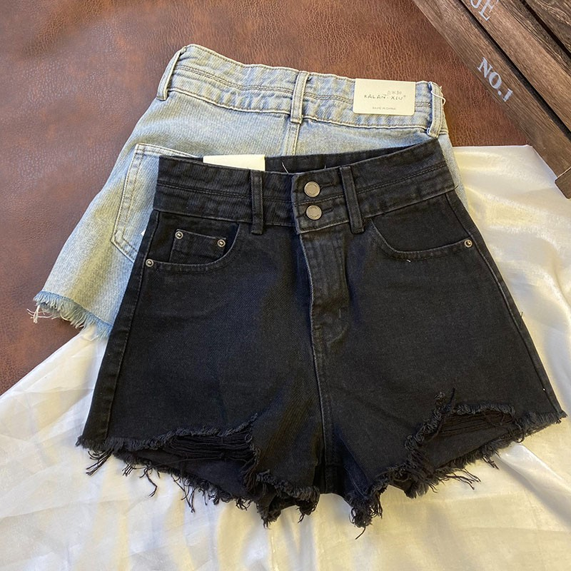 Jual celana pendek wanita dewasa hotpants wanita korea style ripped jeans short pants cewek ...