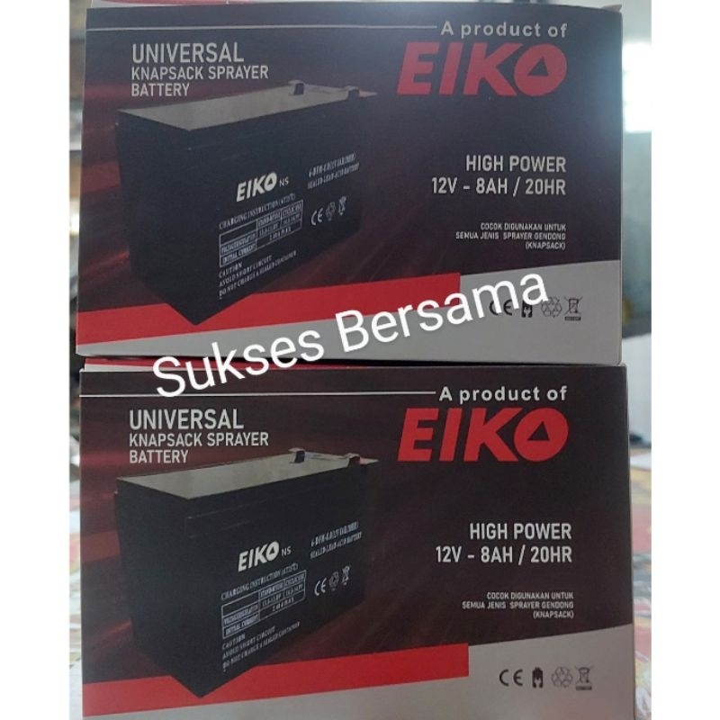 Jual Aki Sprayer Elektrik Eiko Matsukawa Daiho 12V 8A 9A | Shopee Indonesia