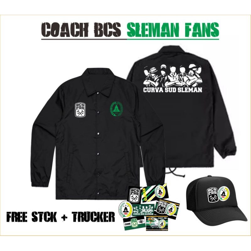 Jual Jaket Bcs pss Sleman Coach Baseball Varsity Jacket Black/ FREE ...