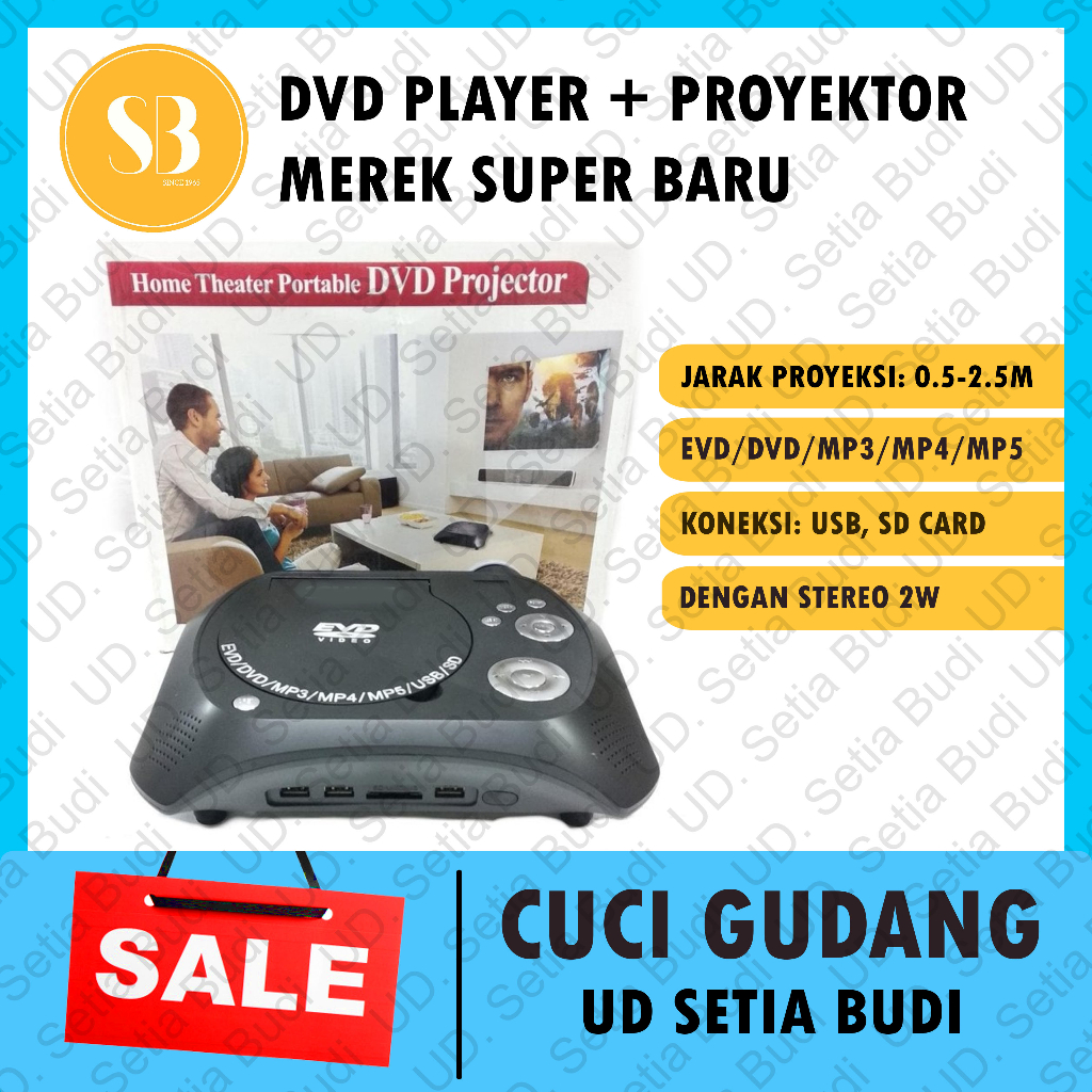 Jual DVD player + Proyektor Merek Super Baru dan Murah | Shopee Indonesia