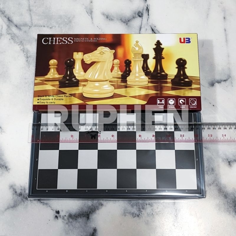 Jual Catur Magnet XL Chess Board Game Jumbo 31,7 x 31,7 cm | Shopee ...
