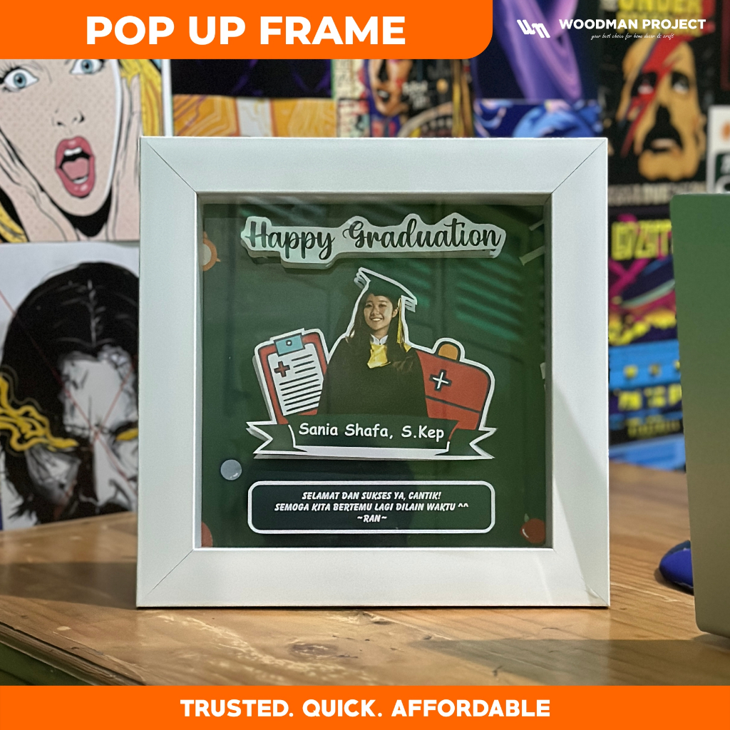 Jual POP UP 3D FRAME / Kado Wisuda / Anniversary Gift / Hadiah ...
