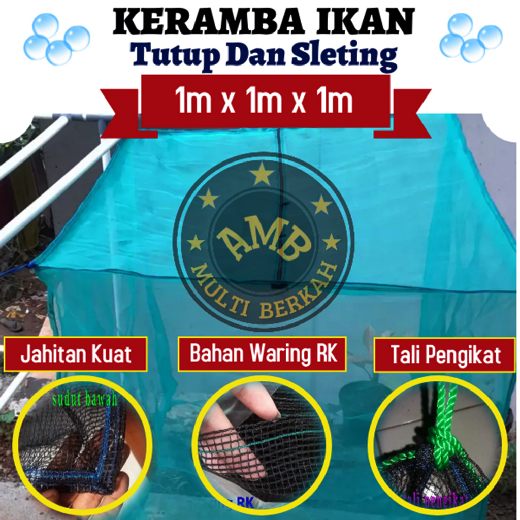 Jual Keramba Ikan Tutup Hapa Jaring Apung Ukuran Panjang 1m x Lebar 1m ...