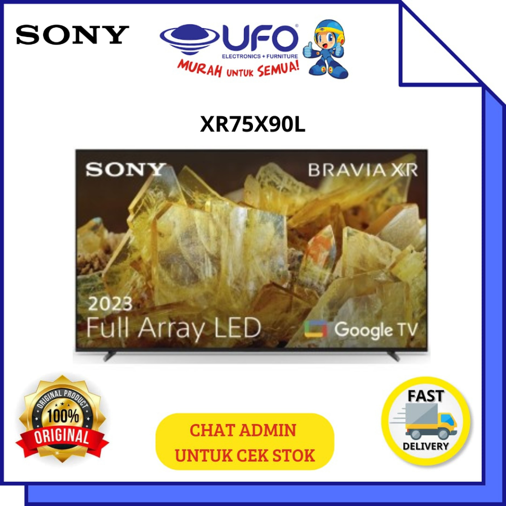 Jual SONY XR75X90L GOOGLE TV FULL ARRAY 4K 75 INCH | Shopee Indonesia