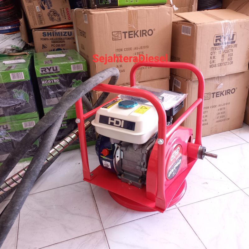 Jual Mesin Vibrator pemadat pengecoran beton HDI by HYUNDAI Komplit Selang Siap Pakai | Shopee ...