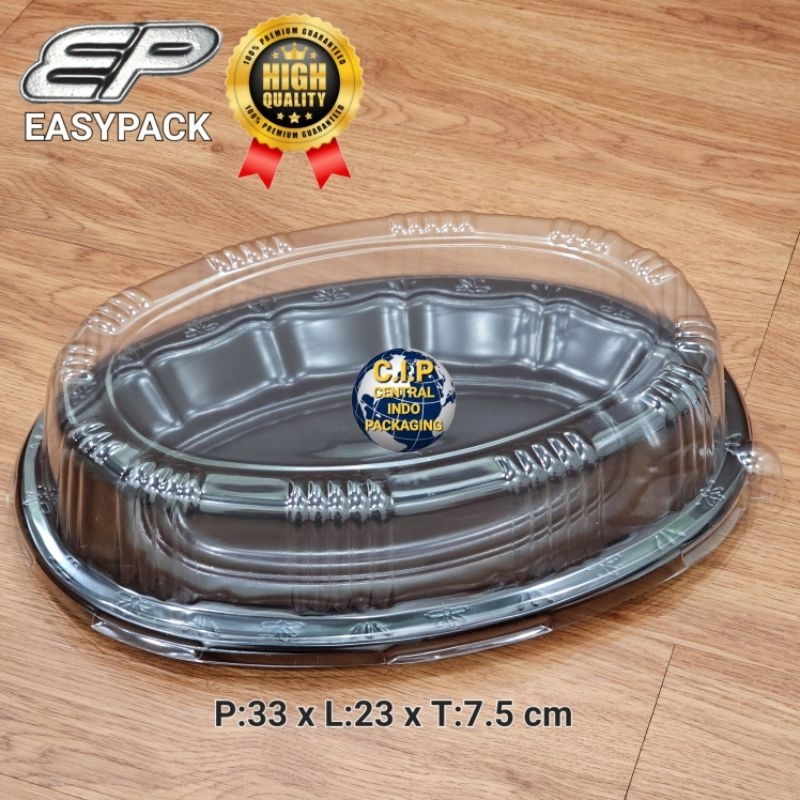 Jual Nampan Mika Kue Oval Tray Oval EP (EAZYPACK) Tebal Berkualitas ...