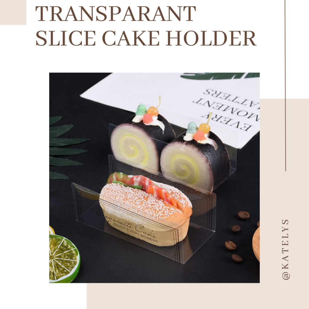 Jual Tatakan Kue Mika Transparan | Tempat Kue Satuan | Slice Cake ...