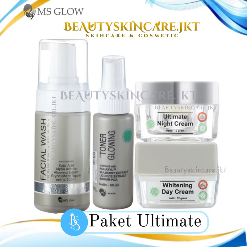 Jual Ms Glow Paket Ultimate | Paket Wajah Ms Glow Penghilang Flek ...