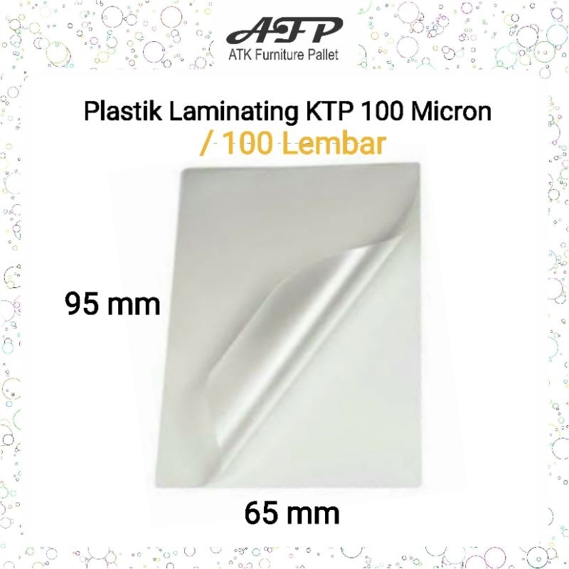 Jual Plastik Laminating KTP 100 Micron 100 Lembar | Shopee Indonesia
