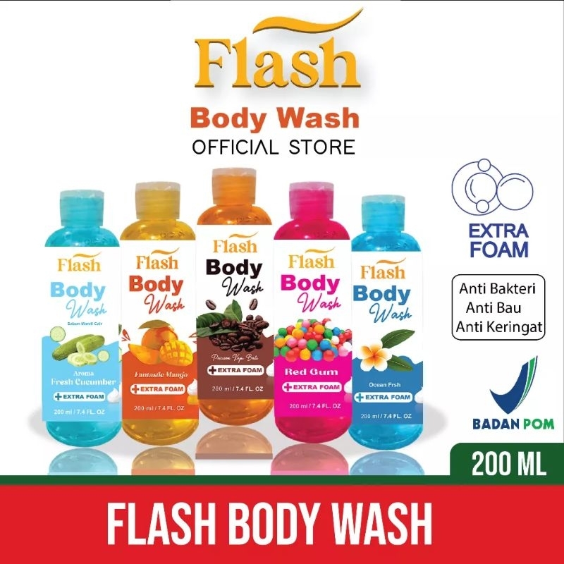 Jual Flash Body Wash 200 ml | Shopee Indonesia