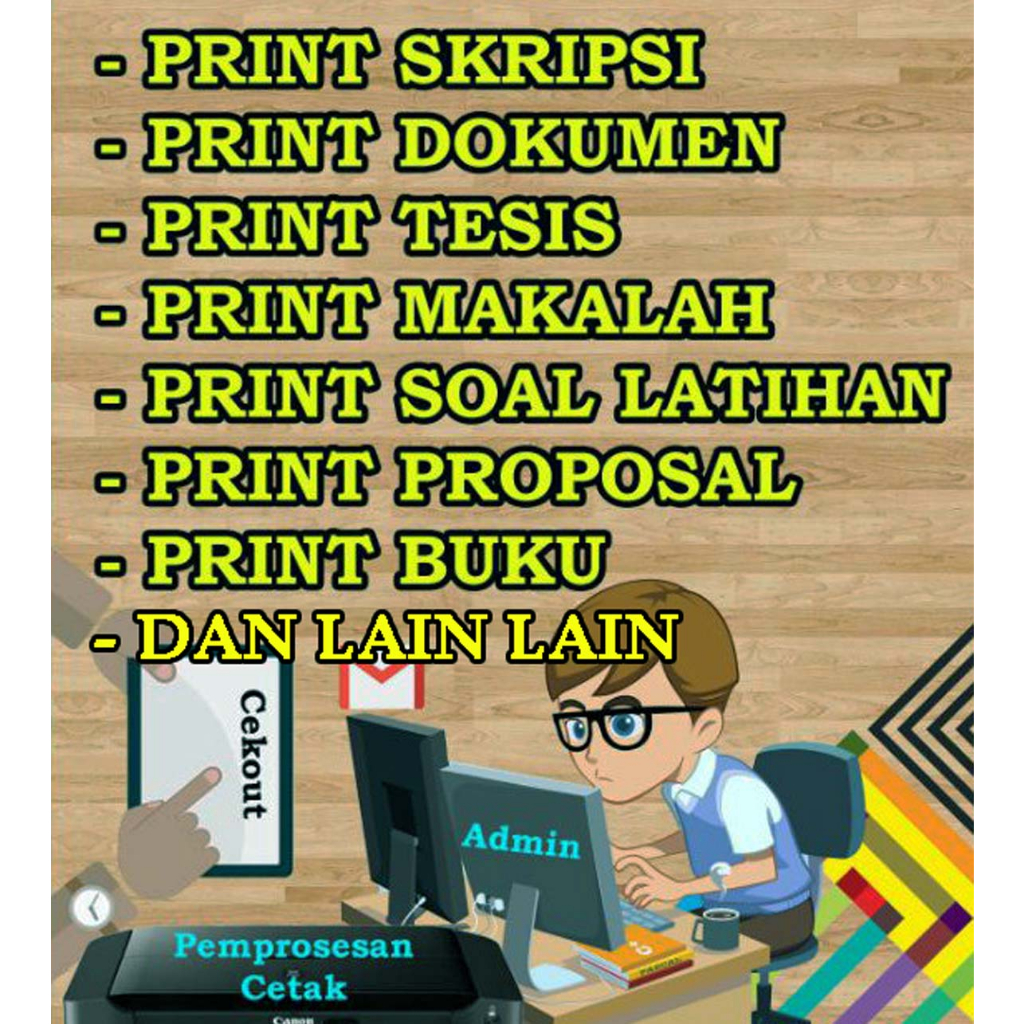 Jual JASA Print Cepat / CETAK BUKU DAN TUGAS ONLINE / CETAK DOKUMEN ...
