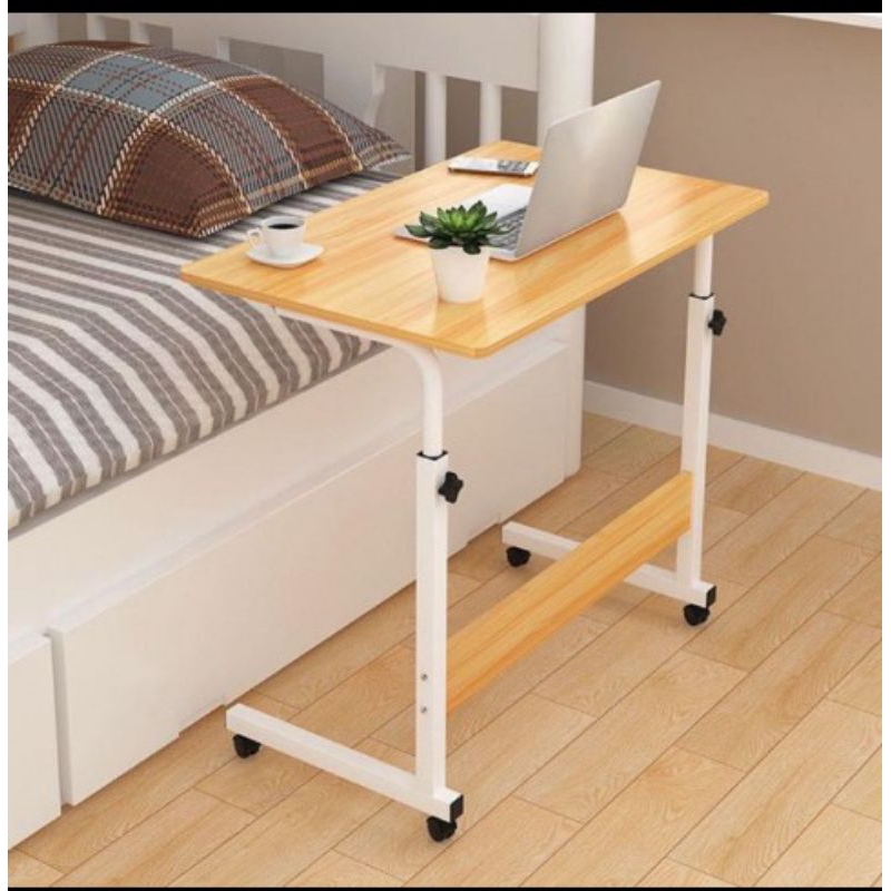 Jual Meja Kerja/Meja Belajar/ Meja Roda Adjustable Heigt | Shopee Indonesia