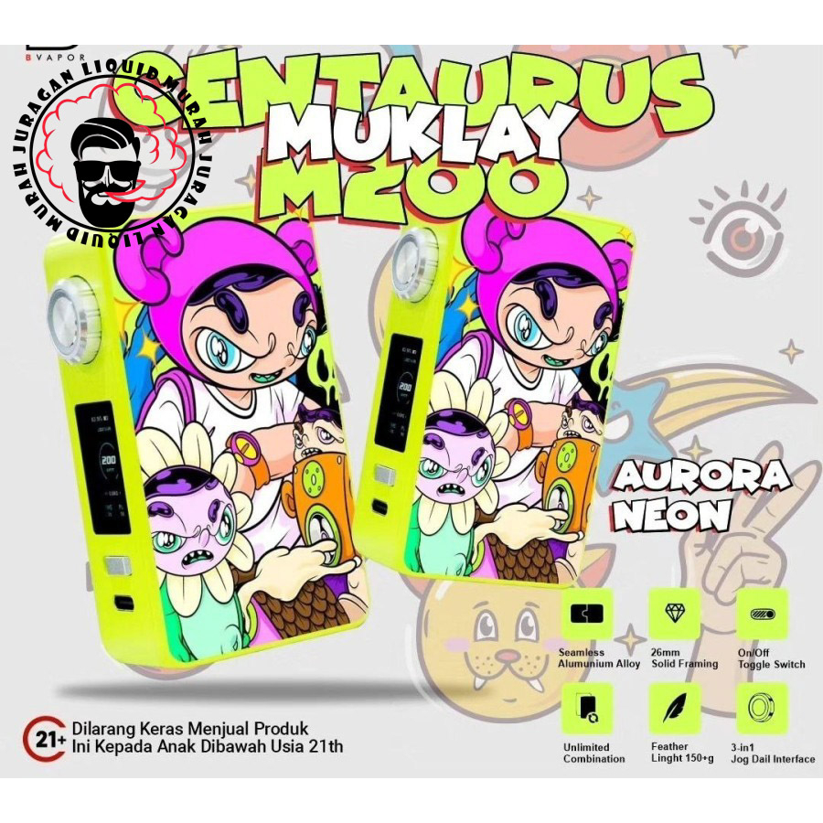 Jual CENTAURUS M200 MUKLAY EDITION BOX MOD AUTHENTIC BY LOSTVAPE ...