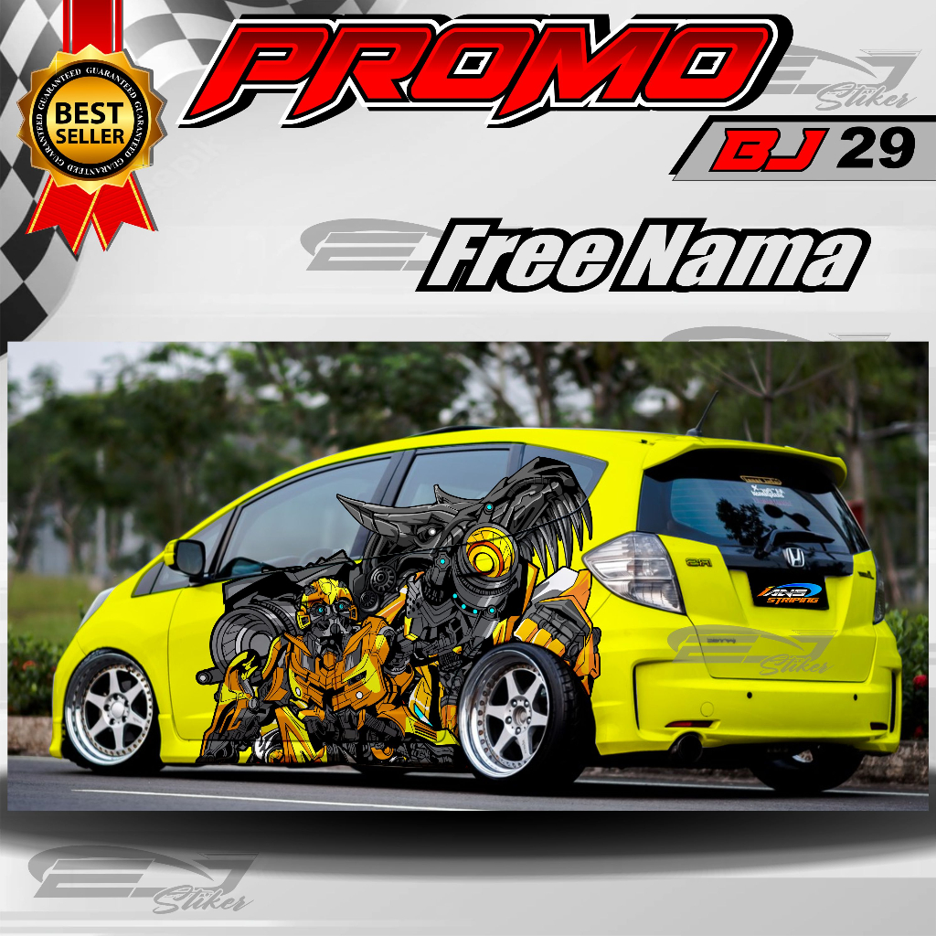 Jual VARIASI MOBIL JAZZ, BRIO, SIGRA, YARIS, SWIFT-DECAL STICKER MOBIL ...