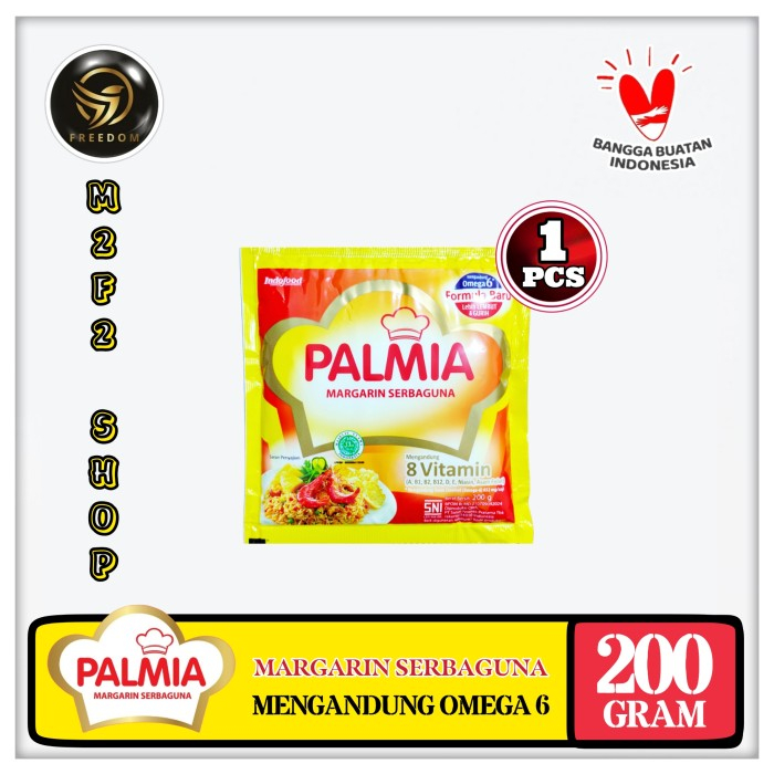 Jual PALMIA Margarine Serbaguna | Mentega Sachet - 200 gr (Kemasan ...