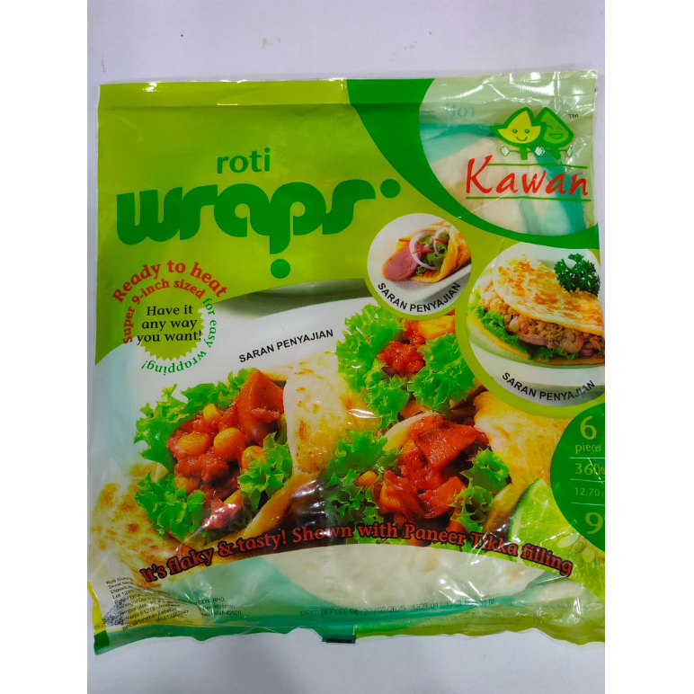 Jual Kawan Roti Wraps Tortilla/ Roti Kebab 360 gr | Shopee Indonesia