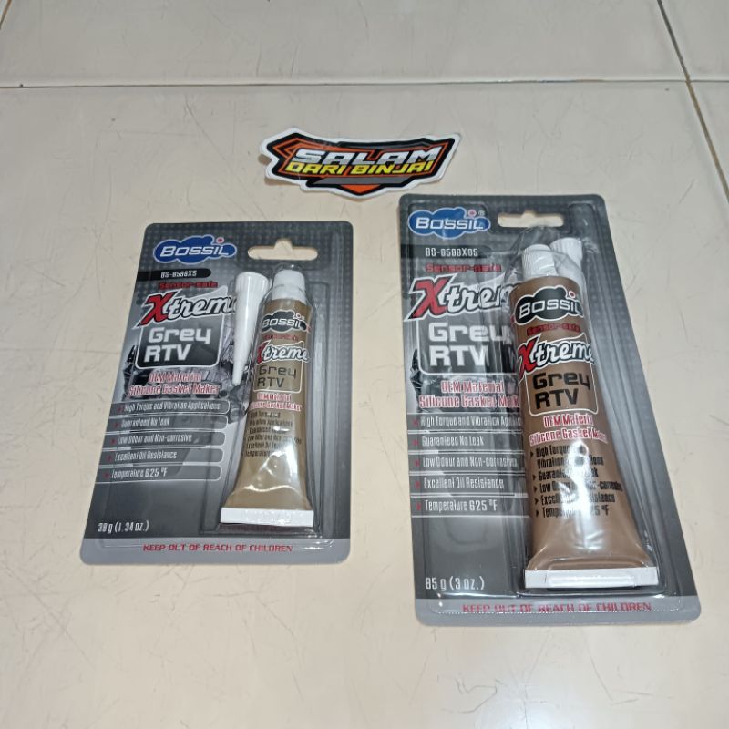 Jual LEM BOSSIL XTREAM XTREME WARNA GREY 38 GRAM 85 GRAM TAHAN TERHADAP ...