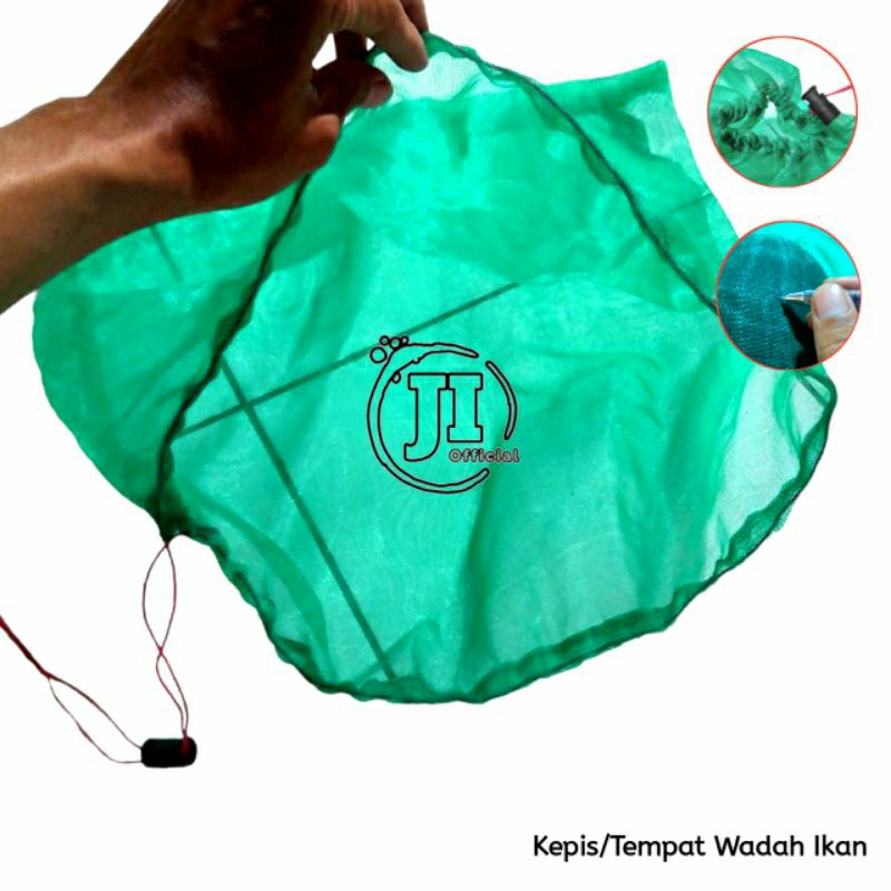 Jual kepis ikan siap pakai + bahan waring kasa tebal + koja tempat ikan ...