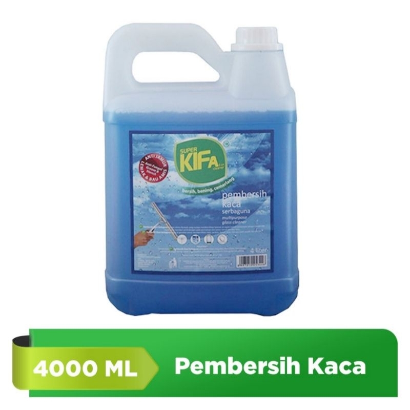 Jual Pembersih Kaca Super Kifa 4000ml/4 liter | Shopee Indonesia