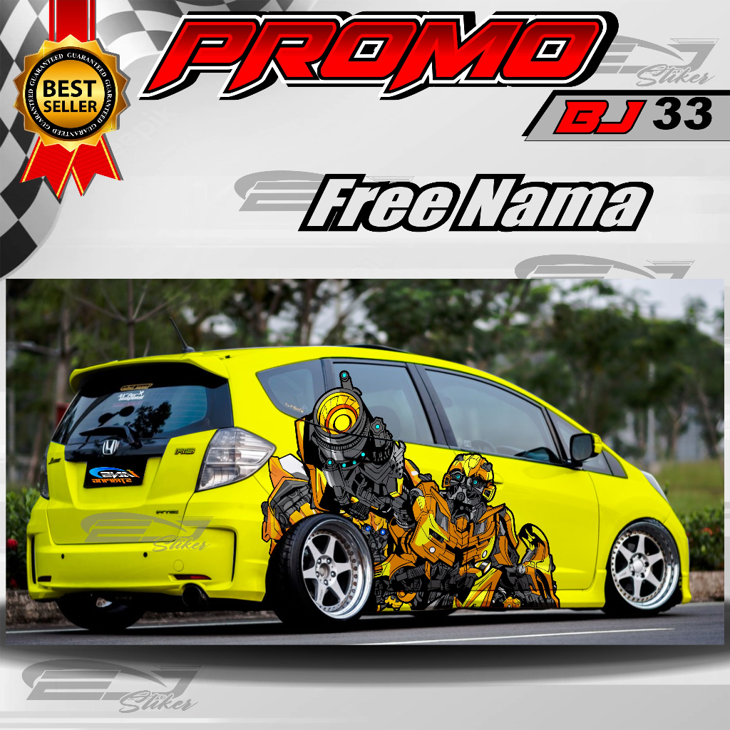 Jual STIKER UPDATE MOBIL JAZZ, BRIO, SIGRA, YARIS, SWIFT-STIKER CUSTOM ...