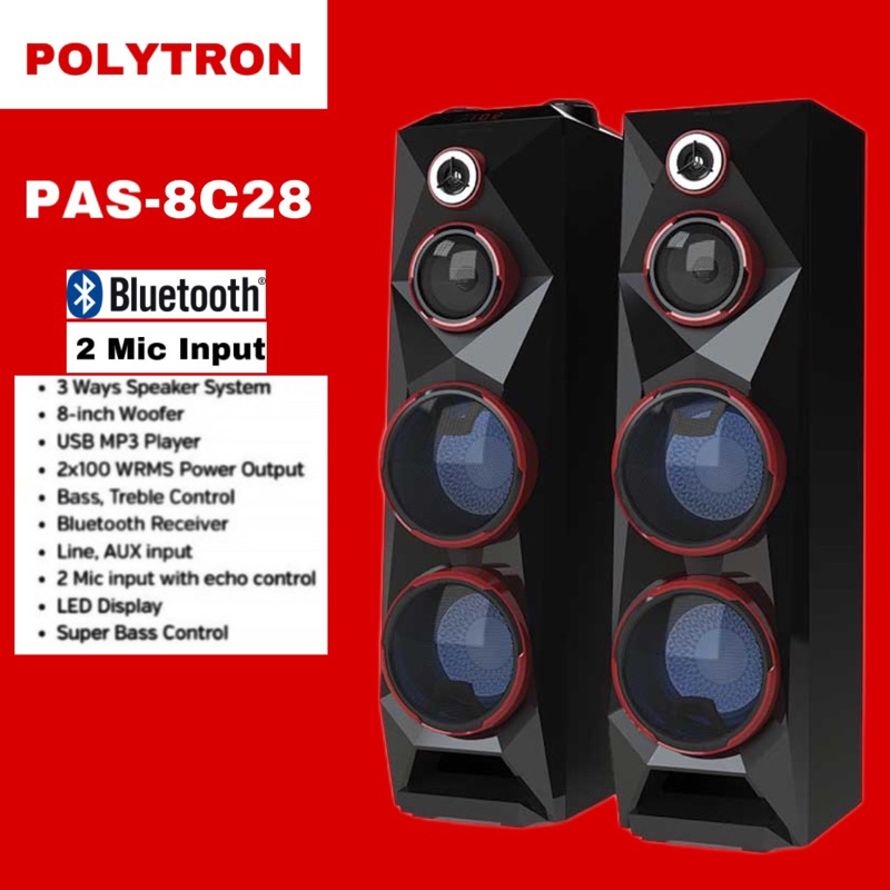 Jual POLYTRON Speaker Aktif Bluetooth PAS 8CF28 (Free Ongkir Serang ...