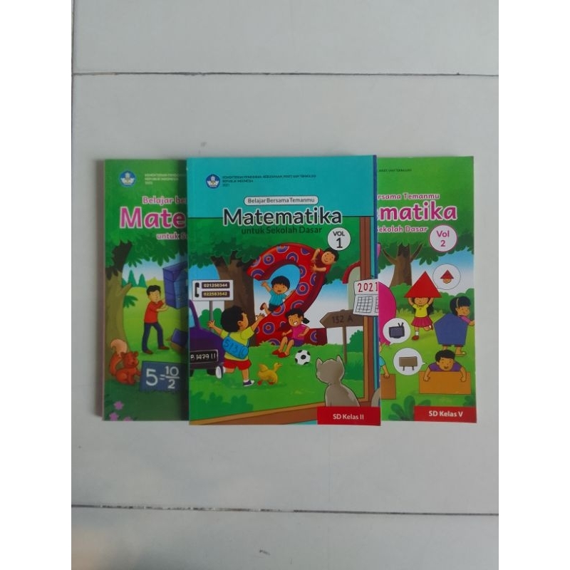 Jual KURIKULUM MERDEKA (TERBARU): MATEMATIKA SD KELAS II & V (Vol. 1 & Vol. 2) | Shopee Indonesia