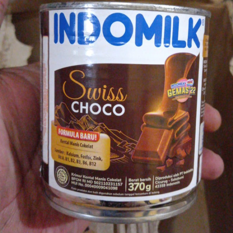 Jual indomilk Swiss choco 370gr susu kental manis kaleng | Shopee Indonesia