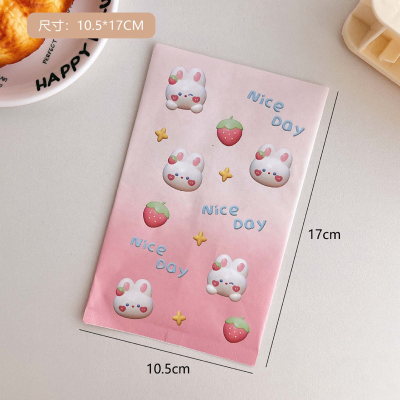 Jual Kikidoo Plastik Amplop Packing Aesthetic Cartoon Paper Bag Kertas ...