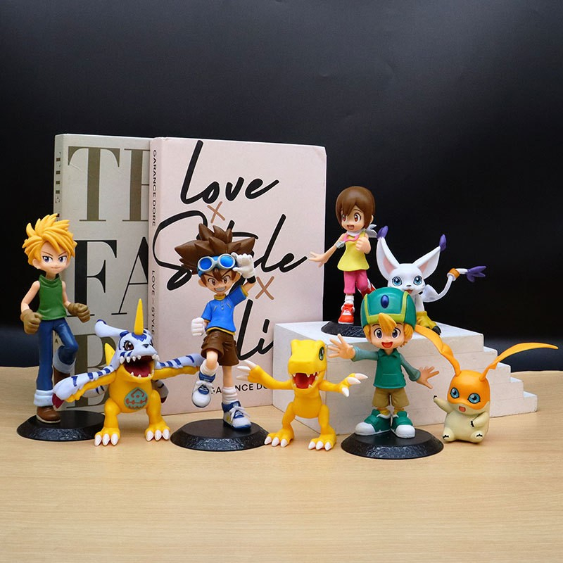 Jual Figure Digimon Set Figure Agumon Patamon Gabumon Yamato Taichi New ...