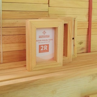 Jual Pigura Kayu Jati Belanda 2R Frame Kayu 3D | Shopee Indonesia