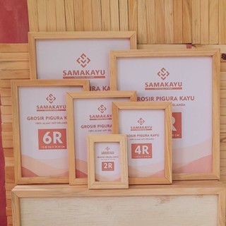 Jual Pigura Kayu Jati Belanda 2R Frame Kayu 3D | Shopee Indonesia