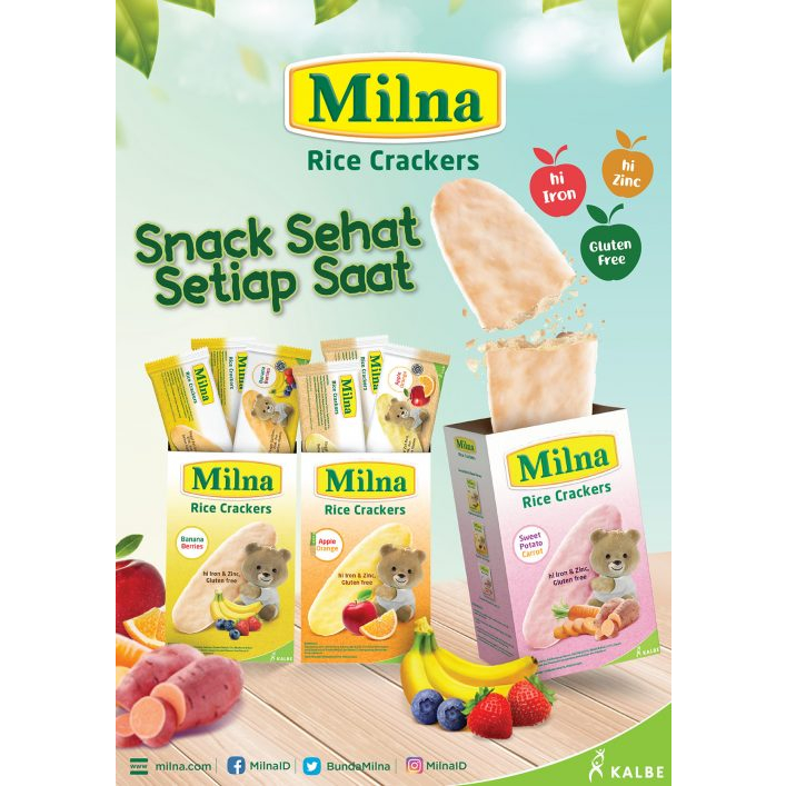 Jual Milna Rice Crackers 20gr | Shopee Indonesia