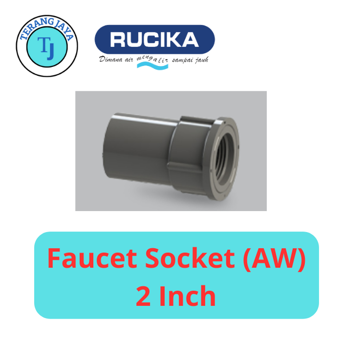 Jual FAUCET SOCKET (AW) 2" INCH RUCIKA - SOK DRAT DALAM SAMBUNGAN PIPA ...