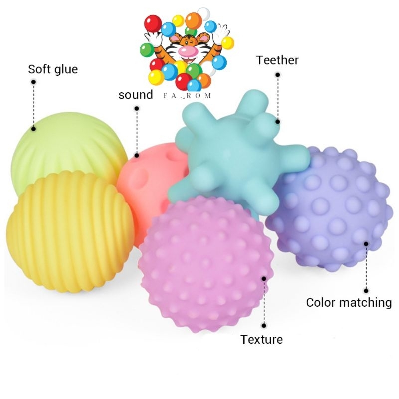 Jual Mainan Anak Mainan Bola Bayi Sensorik Dan Multitekstur Mainan Anak ...