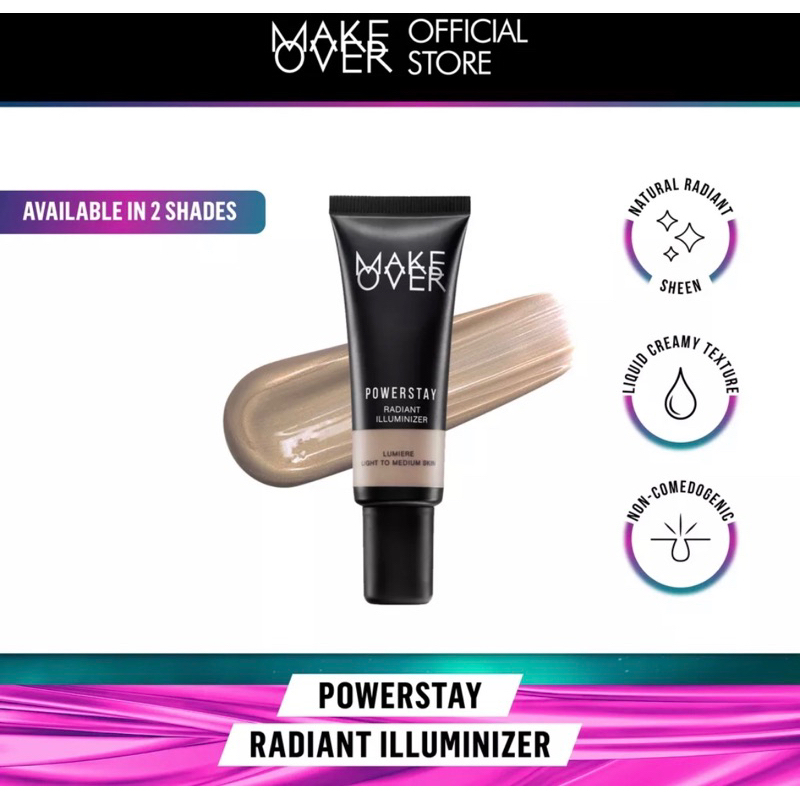 Jual MAKE OVER Powerstay Radiant Illuminizer 25 g - Highlighter Liquid ...